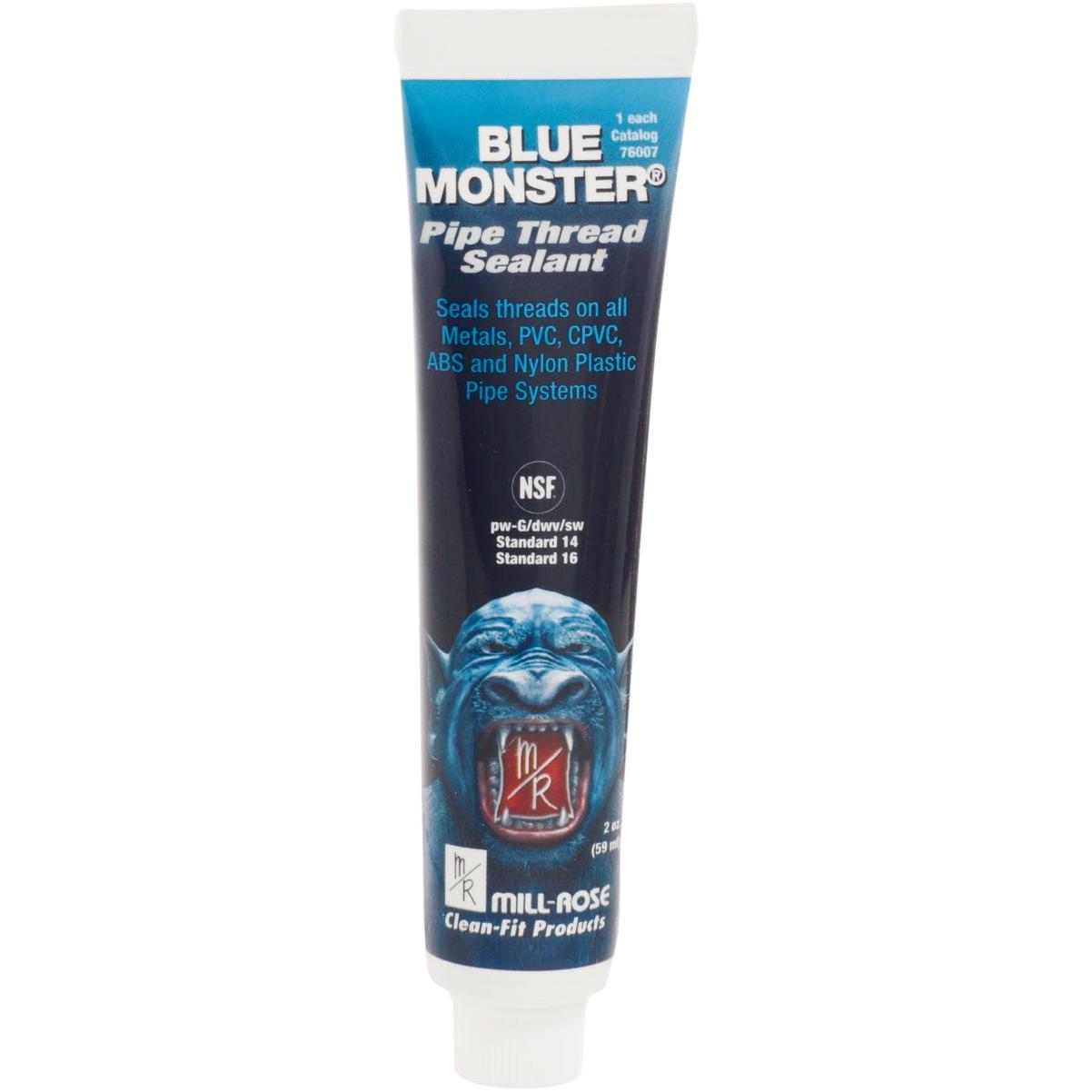 BLUE MONSTER 2 Oz. White Industrial Grade Pipe Thread Compound ...