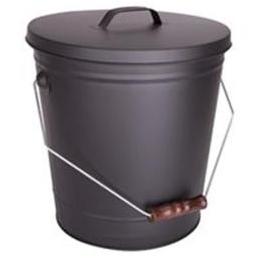 Homebasix 3516721 13 in. Bucket Ash with Lid Black | Golfcrest True ...