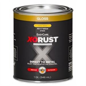 X-O Rust Do it Best Rust Coat Oil-Based Gloss Enamel, Bright Yellow, 1 ...