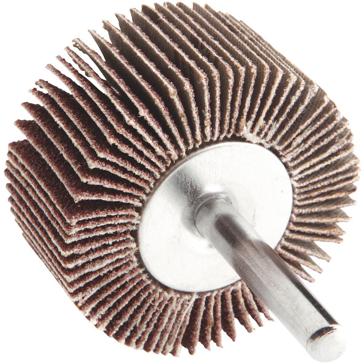 Forney 2 In. x 1/4 In. 60 Grit Shank Mounted Flap Sanding Wheel ...