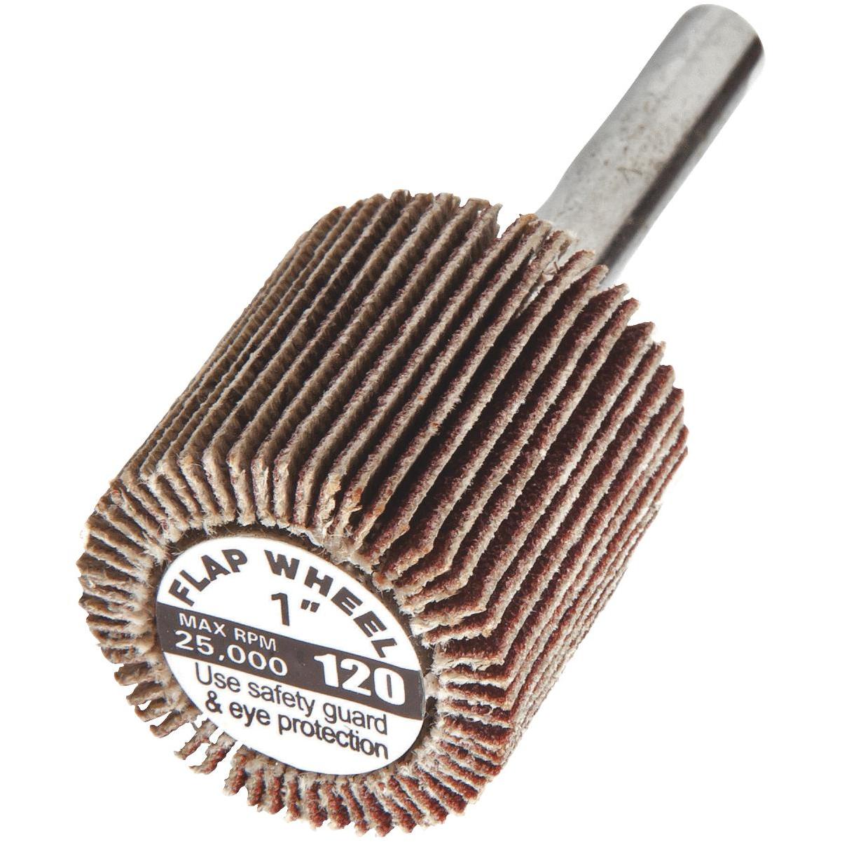 Forney 1 In. x 1/4 In. 120 Grit Flap Sanding Wheel | Elitsac, Inc.