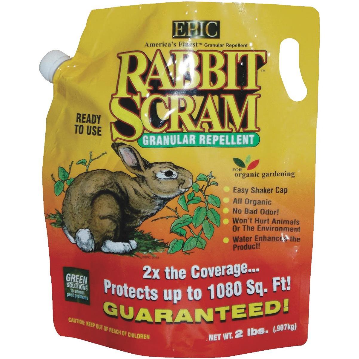 Rabbit Scram 2 Lb. Granular Organic Rabbit Repellent | Elitsac, Inc.