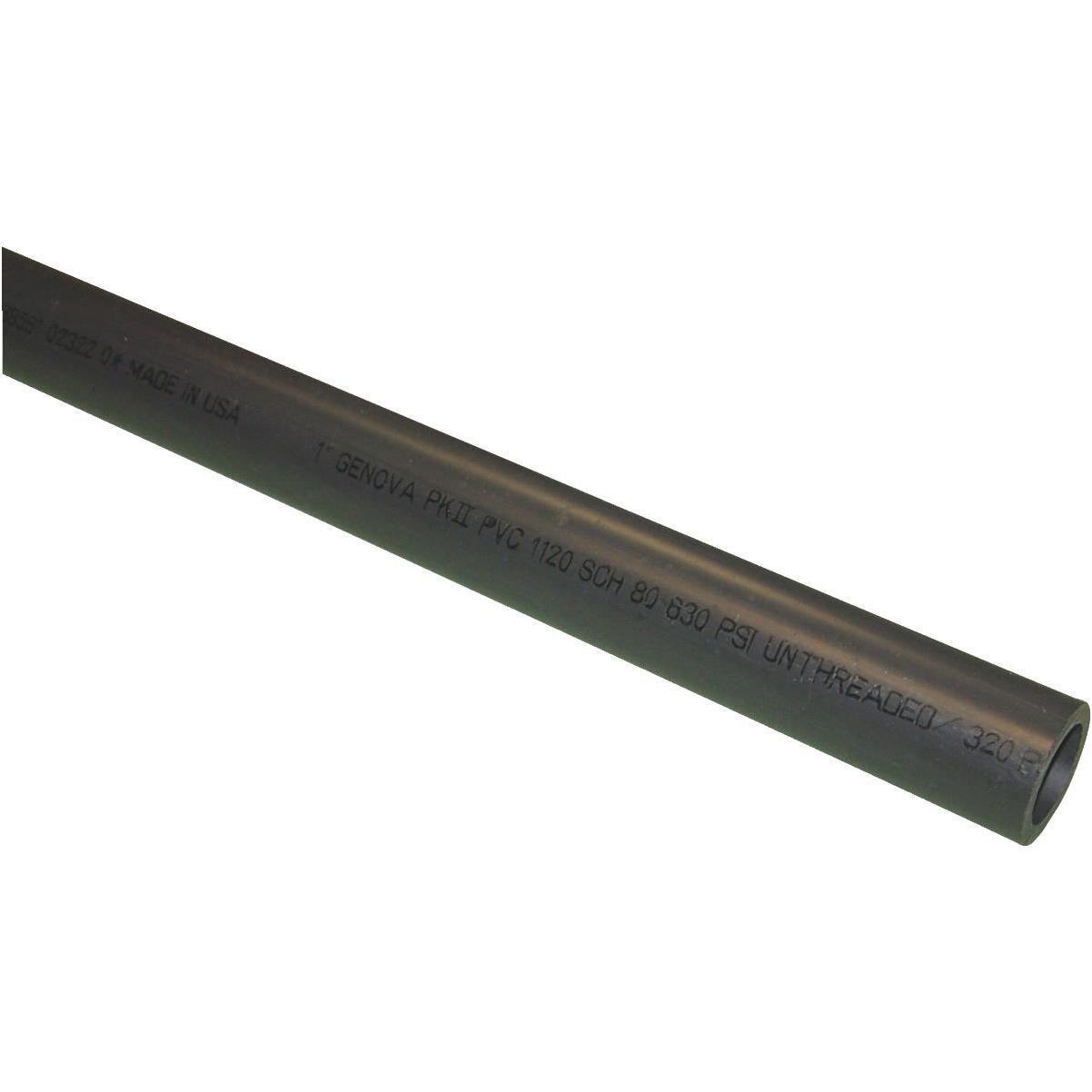 CHARLOTTE PIPE Charlotte Pipe 1-1/4 In. x 20 Ft. Schedule 80 Gray PVC ...