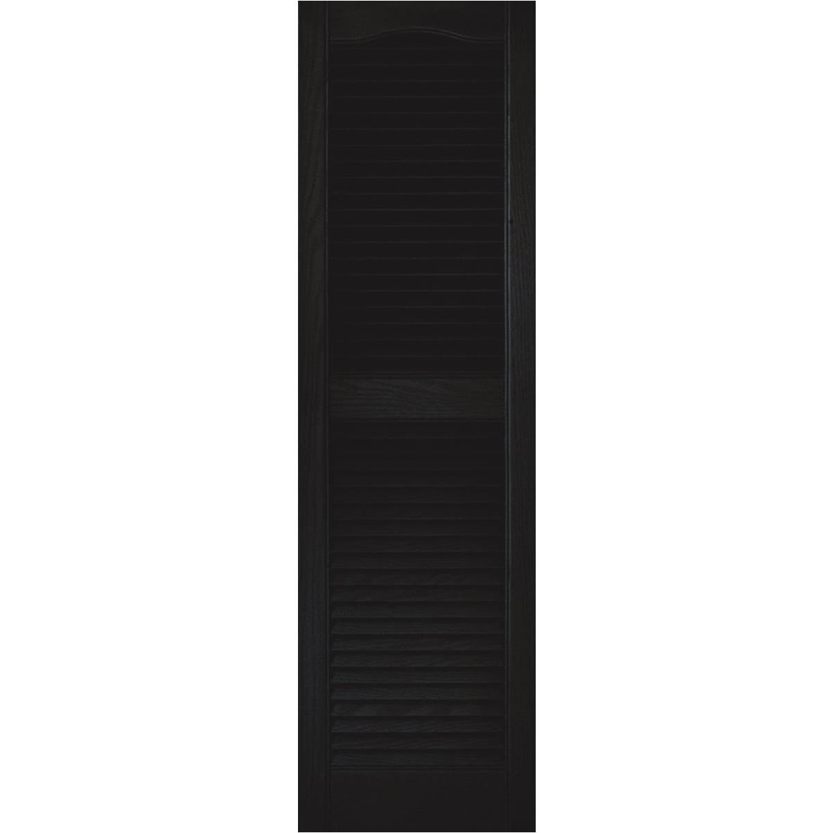 Builders Edge 15 In. x 52 In. Vinyl Louvered Shutter, (2-Pack ...