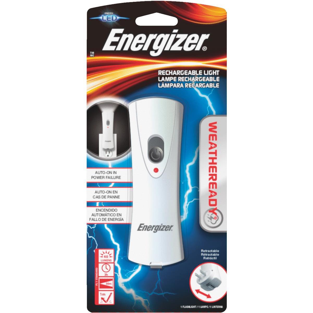 Energizer Weatheready LED Plastic Rechargeable Compact Flashlight ...