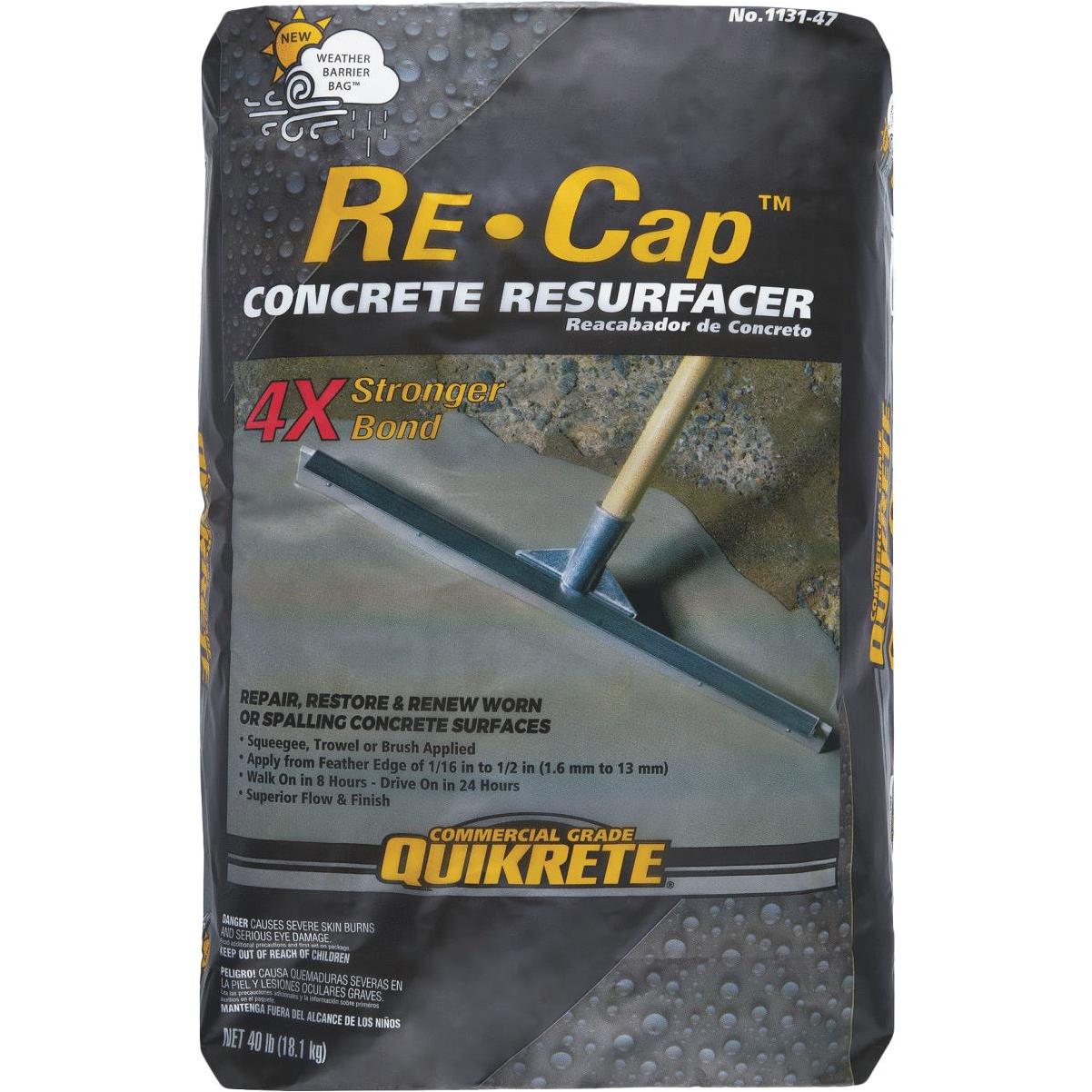 Quikrete Re-Cap 40 Lb. Portland Cement Base Concrete Resurfacer ...