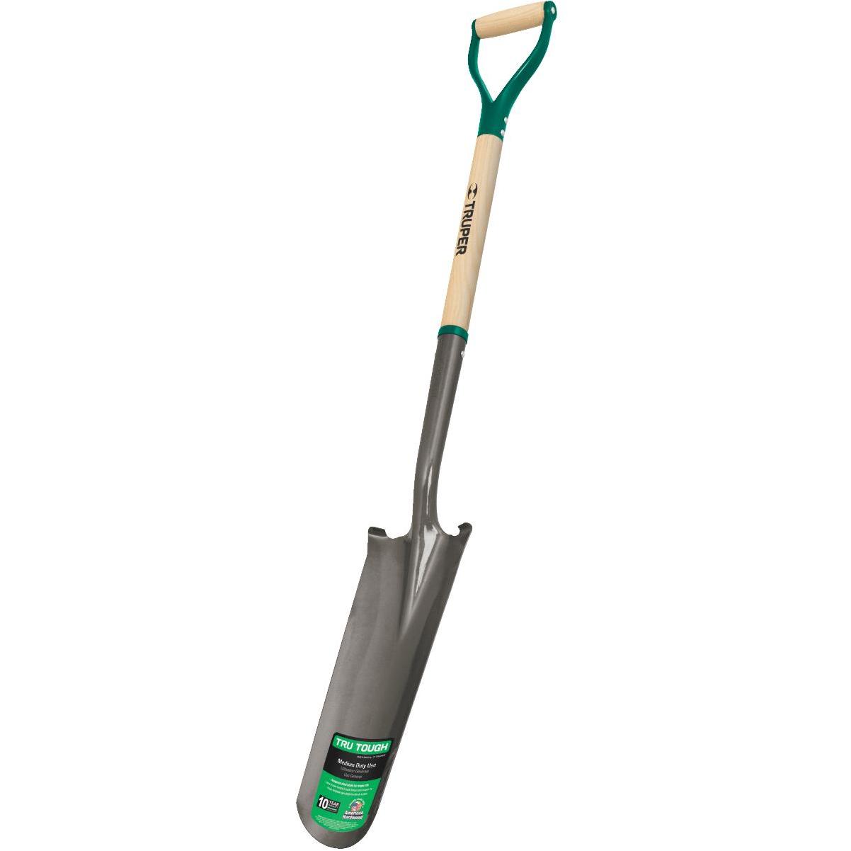 Truper Tru Tough 30 In. Wood D-Handle Round Point Drain Spade | Elitsac ...