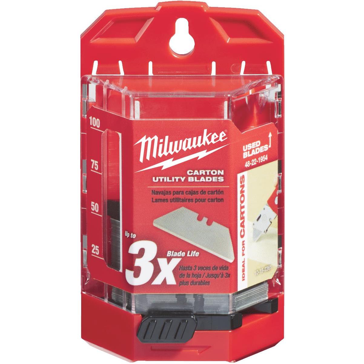 Milwaukee Carton 2-Point Rounded 2-3/8 In. Utility Knife Blade (50-Pack ...