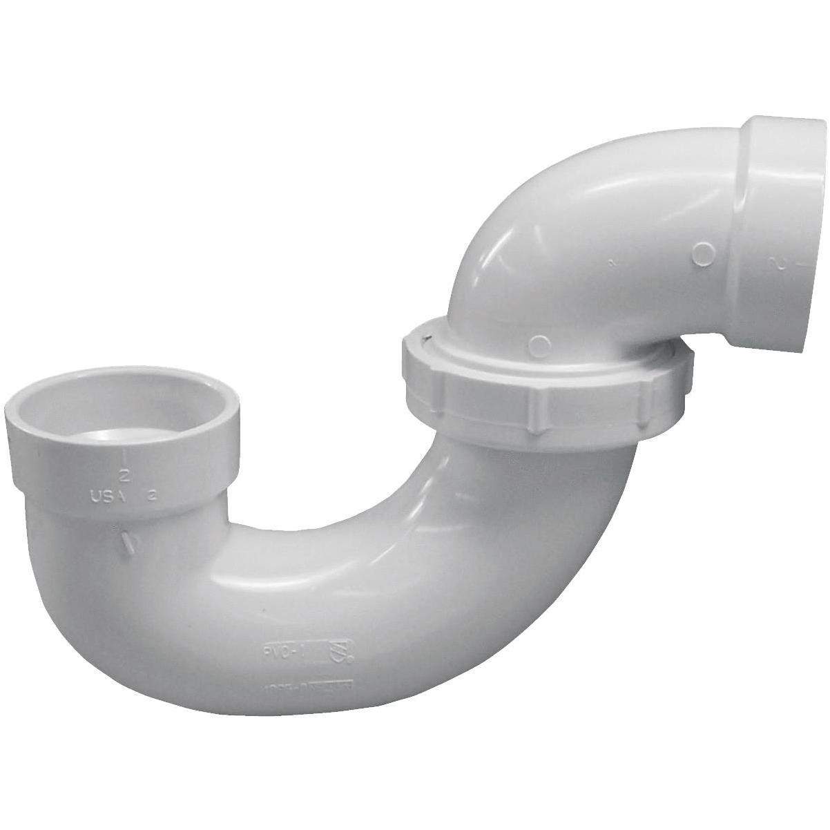 CHARLOTTE PIPE Charlotte Pipe 2 In. White PVC P-Trap with Union ...