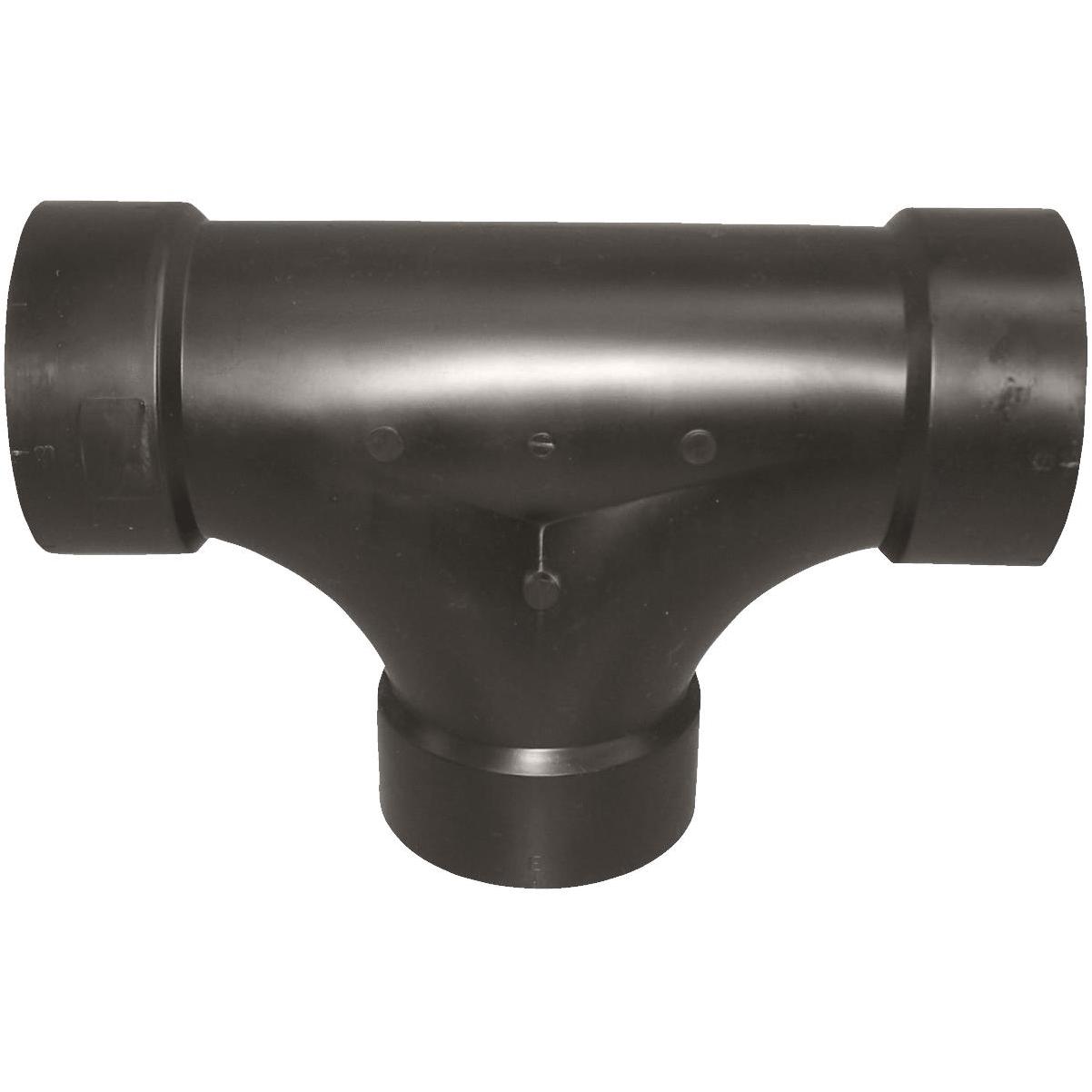 Charlotte Pipe 3 In. Hub x Hub x Hub Two-Way ABS Cleanout Tee | Elitsac ...