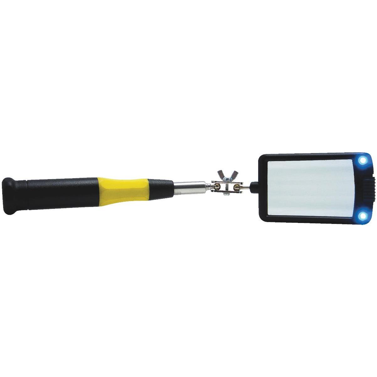 General Tools 2 In. x 3 In. Lighted Rectangular Inspection Mirror ...