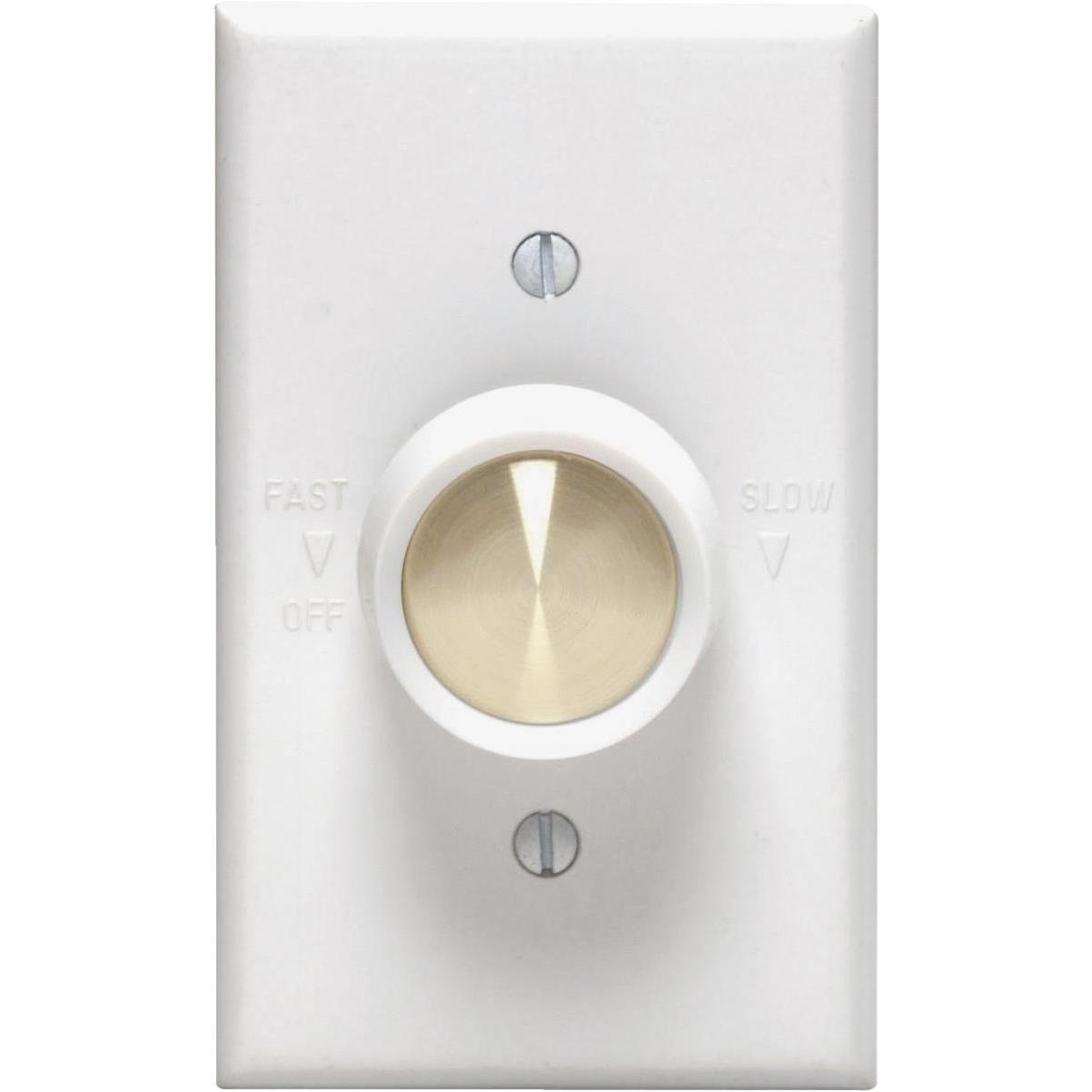 Leviton White Variable-Speed Rotary Fan Control Switch | Elitsac, Inc.