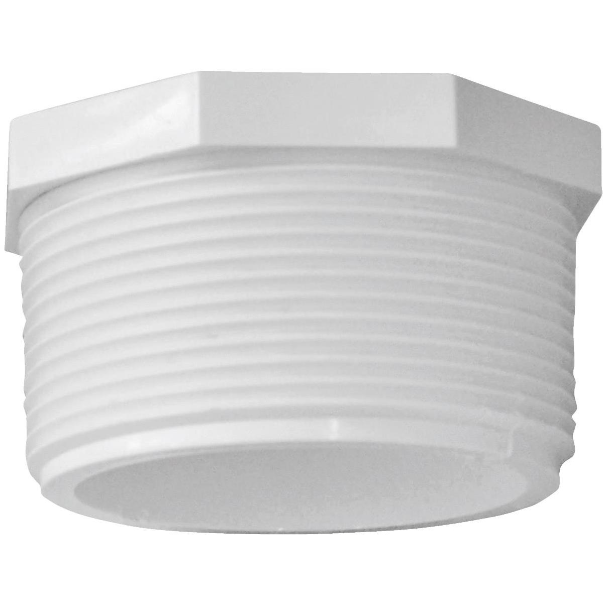 HARDWARE INTER Charlotte Pipe Threaded Schedule 40 2 In. MIP PVC Plug ...