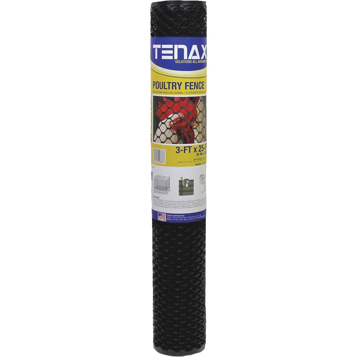 Tenax 3/4 In. x 3 Ft. H. x 25 Ft. L. Hexagonal Plastic Poultry Netting ...