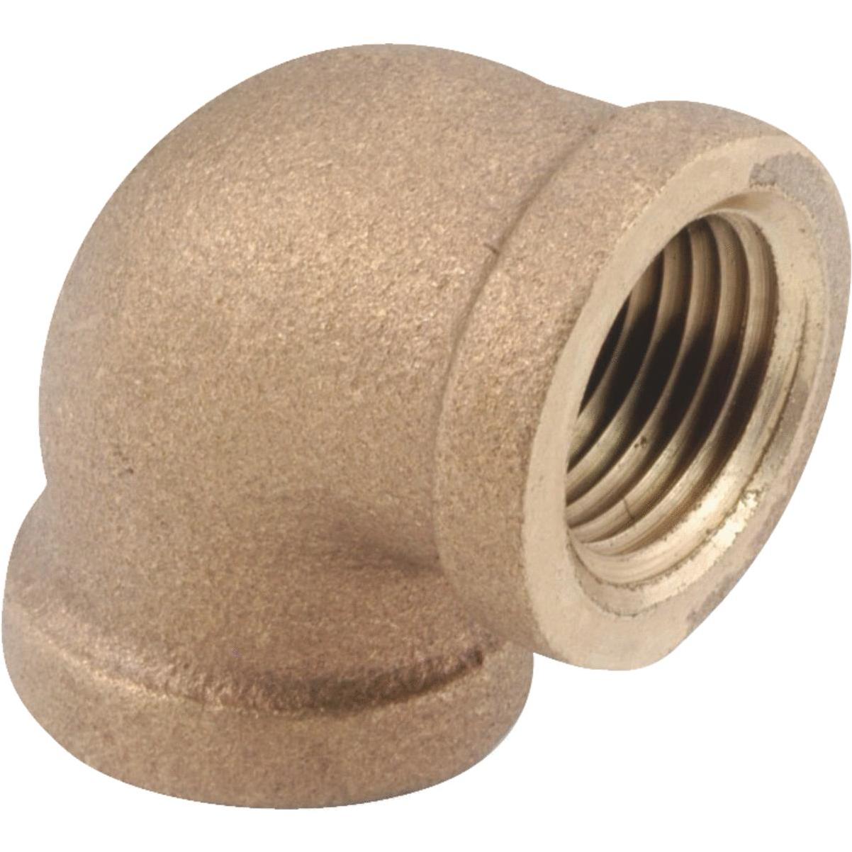 Anderson Metals 1/4 In. 90 Deg. Red Brass Threaded Elbow (1/4 Bend ...