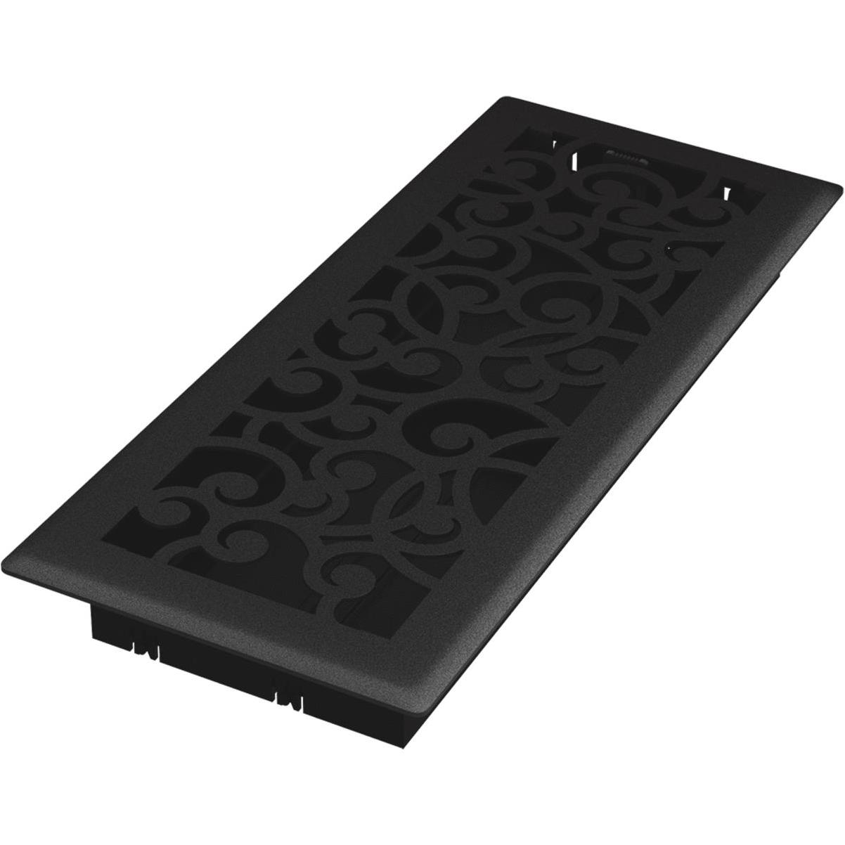 Imperial Wonderland 4 In X 12 In Black Iron Steel Floor Register Do It Center Dominica 6941