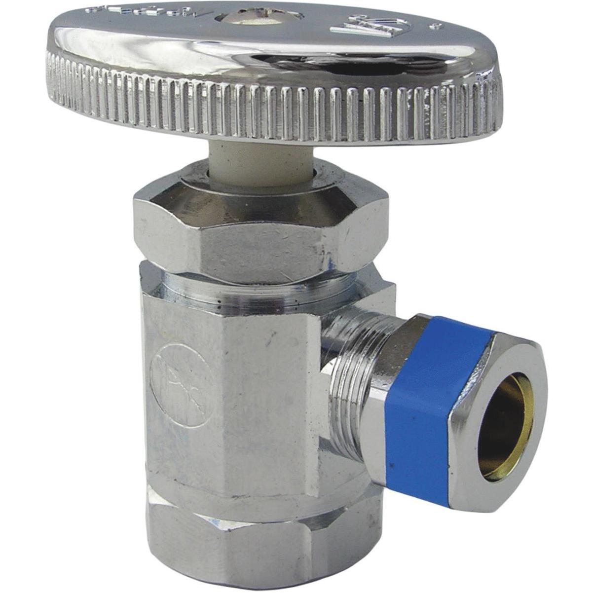 Lasco 1/2 In. FIP Inlet x 3/8 In. Compression Outlet Multi-Turn Style ...