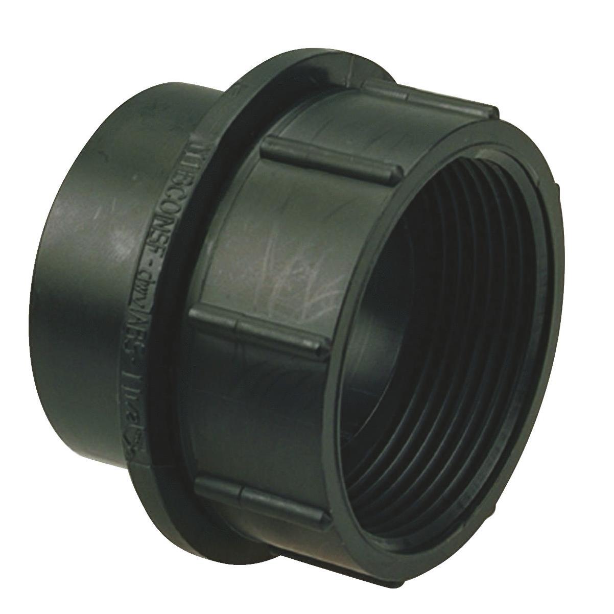 Charlotte Pipe 1-1/2 In. Hub x FPT Female Swivel Tray Plug ABS Adapter ...