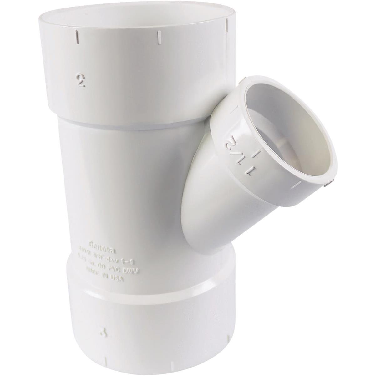 Charlotte Pipe 3 In. x 1-1/2 In. Schedule 30 DWV Reducing PVC Wye ...