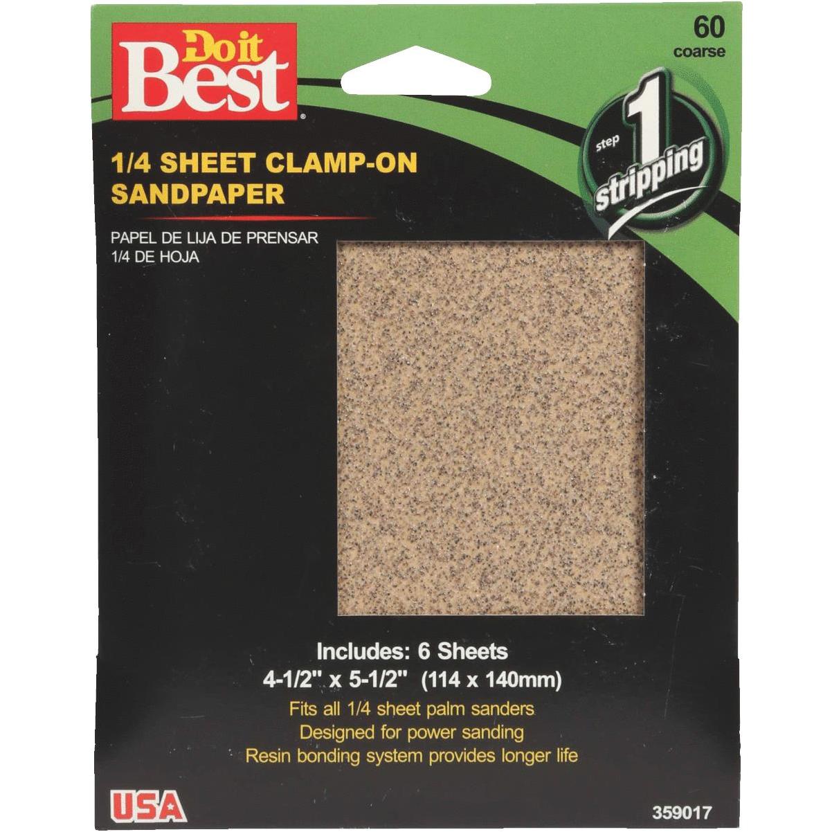 Do it Best 60 Grit 1/4 Sheet Power Sanding Sheet (6-Pack) | Do It ...