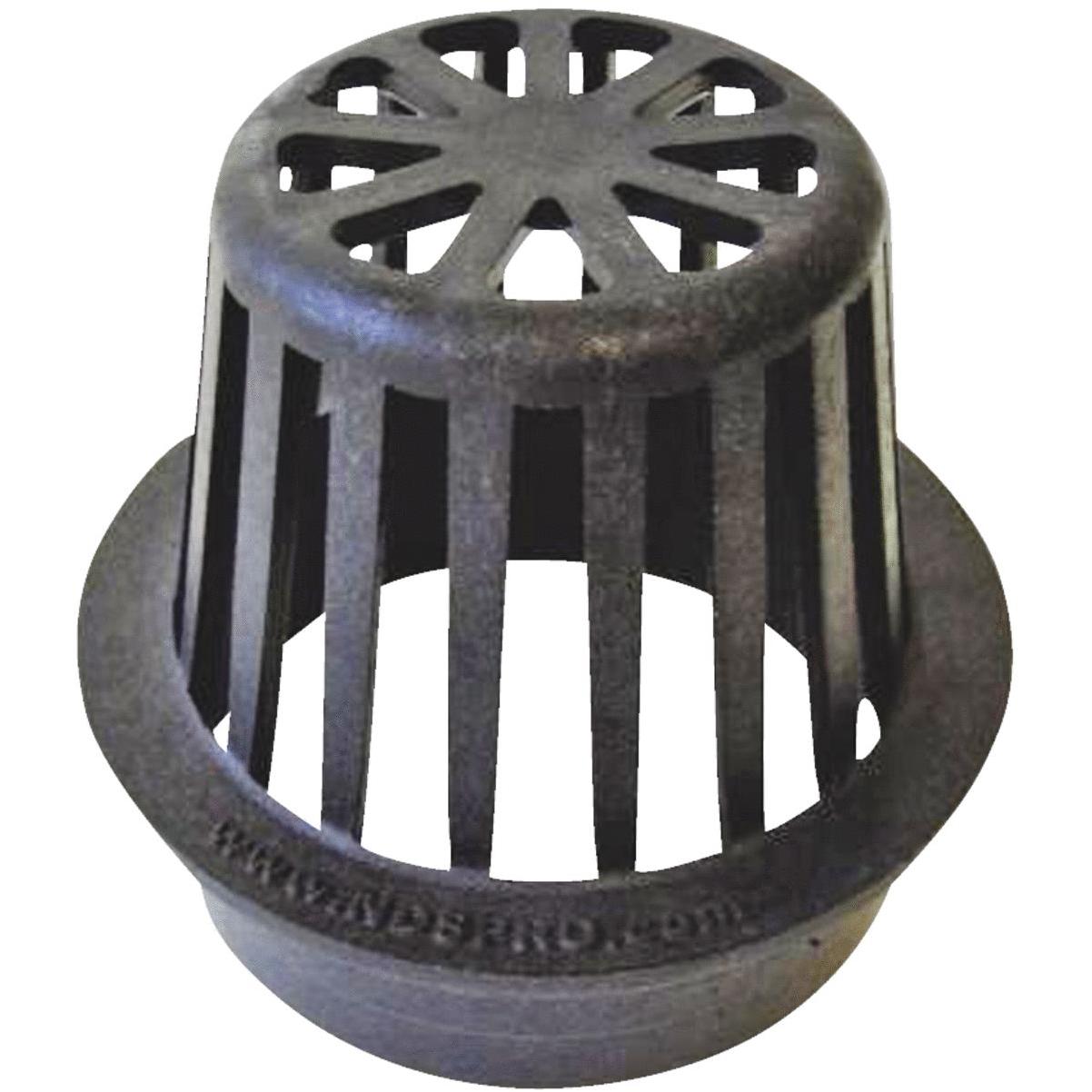 NDS 4 In. Black Structural Foam Polyethylene Atrium Drain Grate ...
