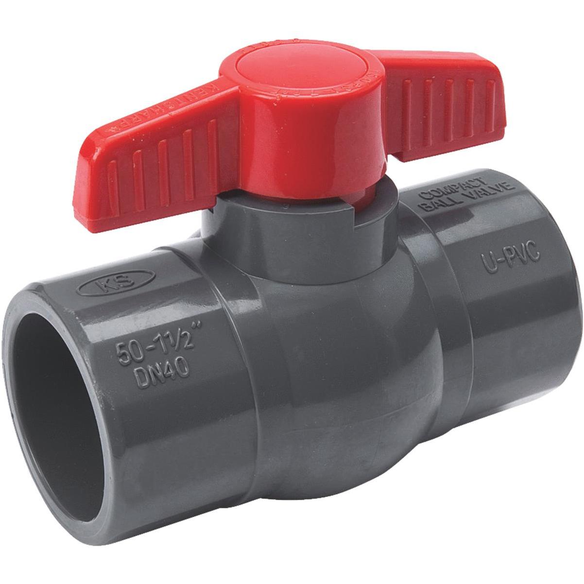 ProLine 1-1/2 In. S X 1-1/2 In. S PVC Quarter Turn Ball Valve | Elitsac ...