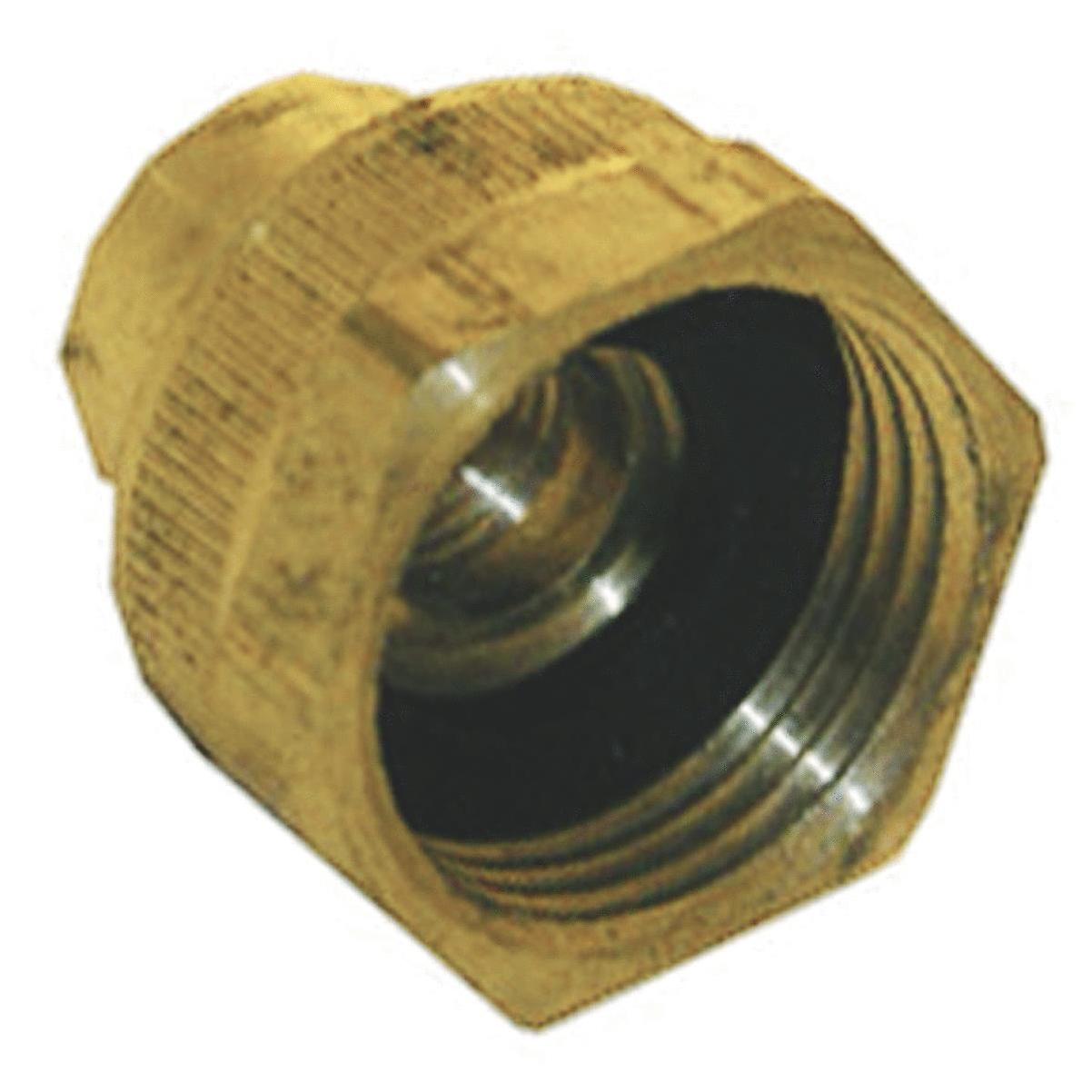 Lasco 3/4 In. FHT x 1/8 In. Female Pipe Tap Brass Cap | Hills Flat Lumber