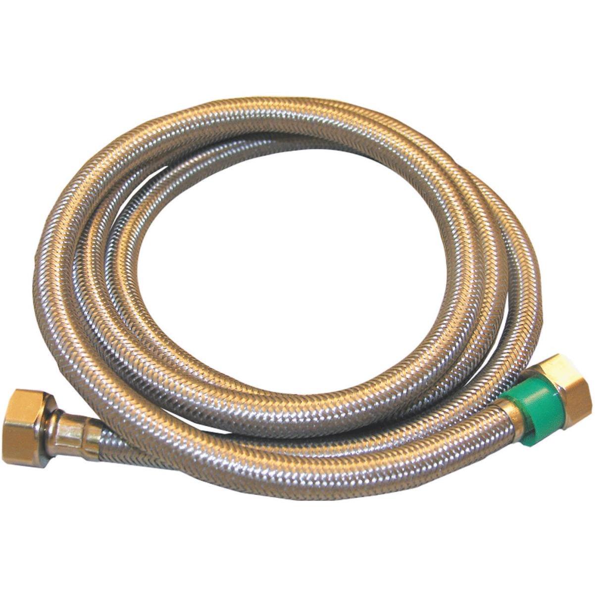 Lasco 1/2 In. IPS x 1/2 In. IPS x 48 In. L Braided Stainless Steel Flex ...