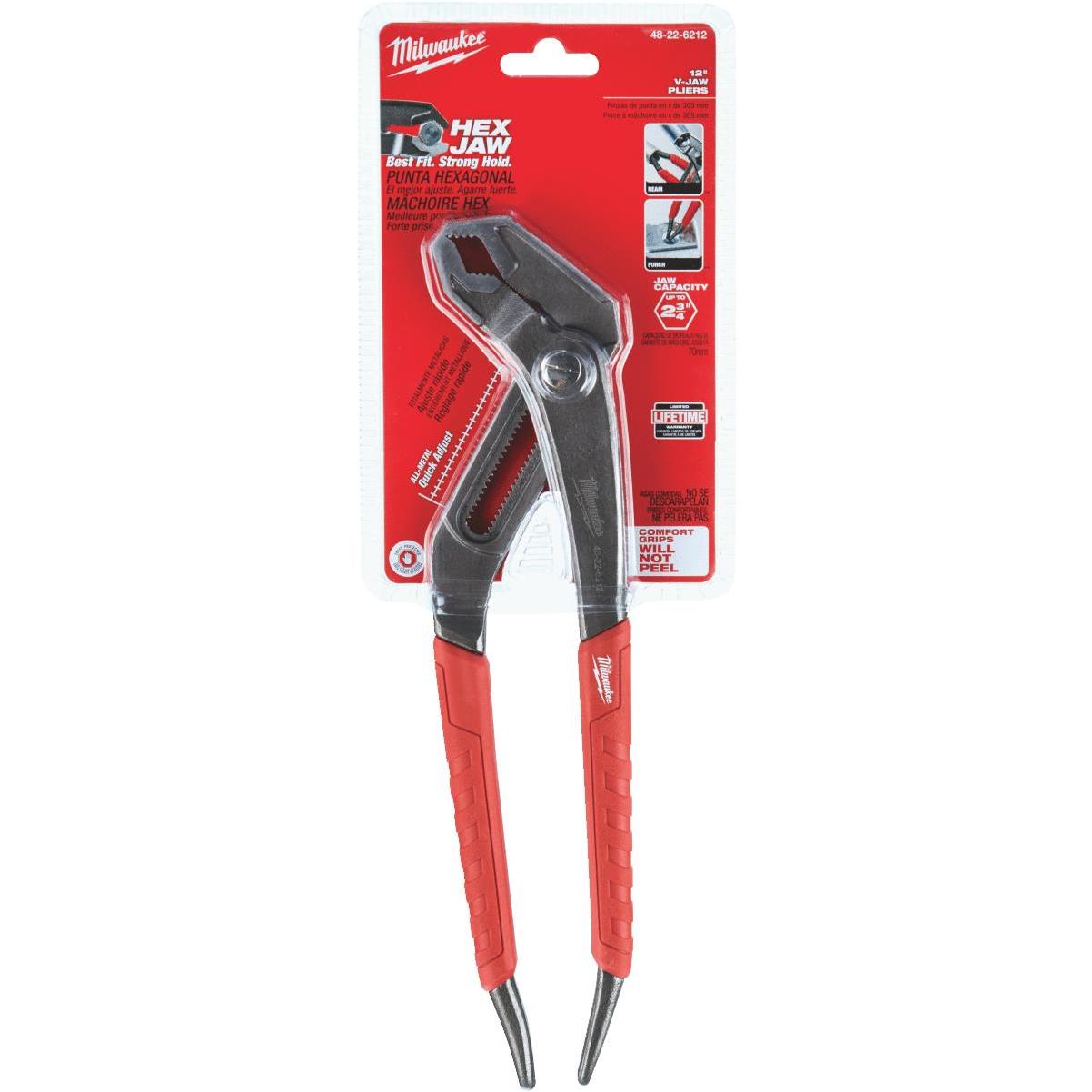 Milwaukee 12 In. Comfort Grip V-Jaw Groove Joint Pliers | Sheraton Mall