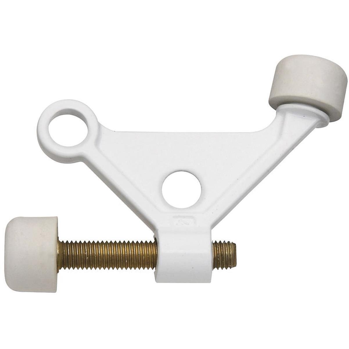 National White Zinc Hinge Pin Door Stop | Elitsac, Inc.