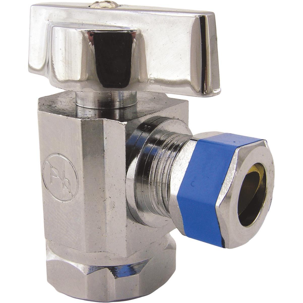 Lasco 1 2 In IP Inlet X 3 8 In C Outlet 1 4 Turn Angle Valve Lasco 1 2 In IP Inlet X 3 8 In C Outlet 1 4 Turn Angle Valve