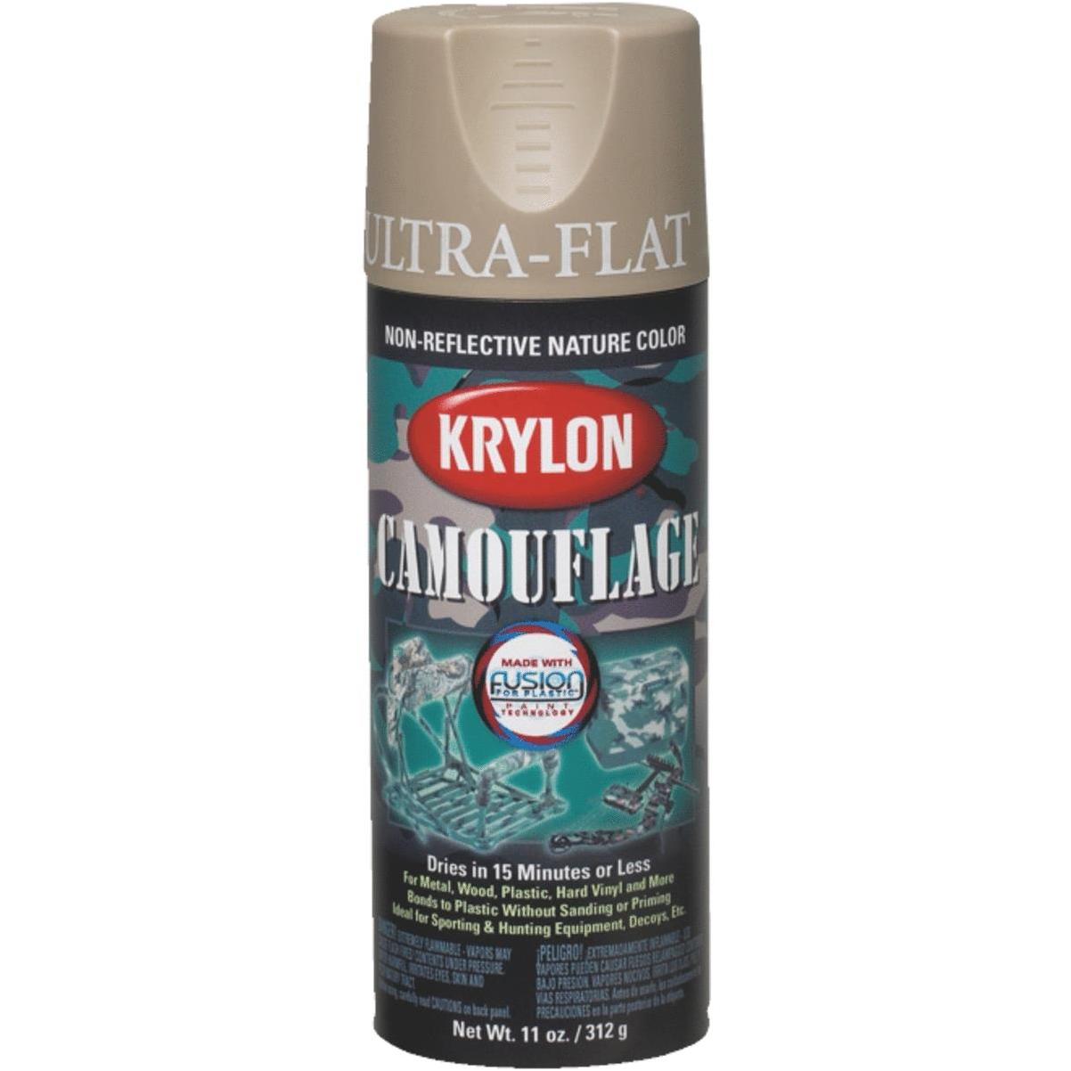 Krylon Camouflage 11 Oz. Ultra-Flat Spray Paint, Khaki | Elitsac, Inc.