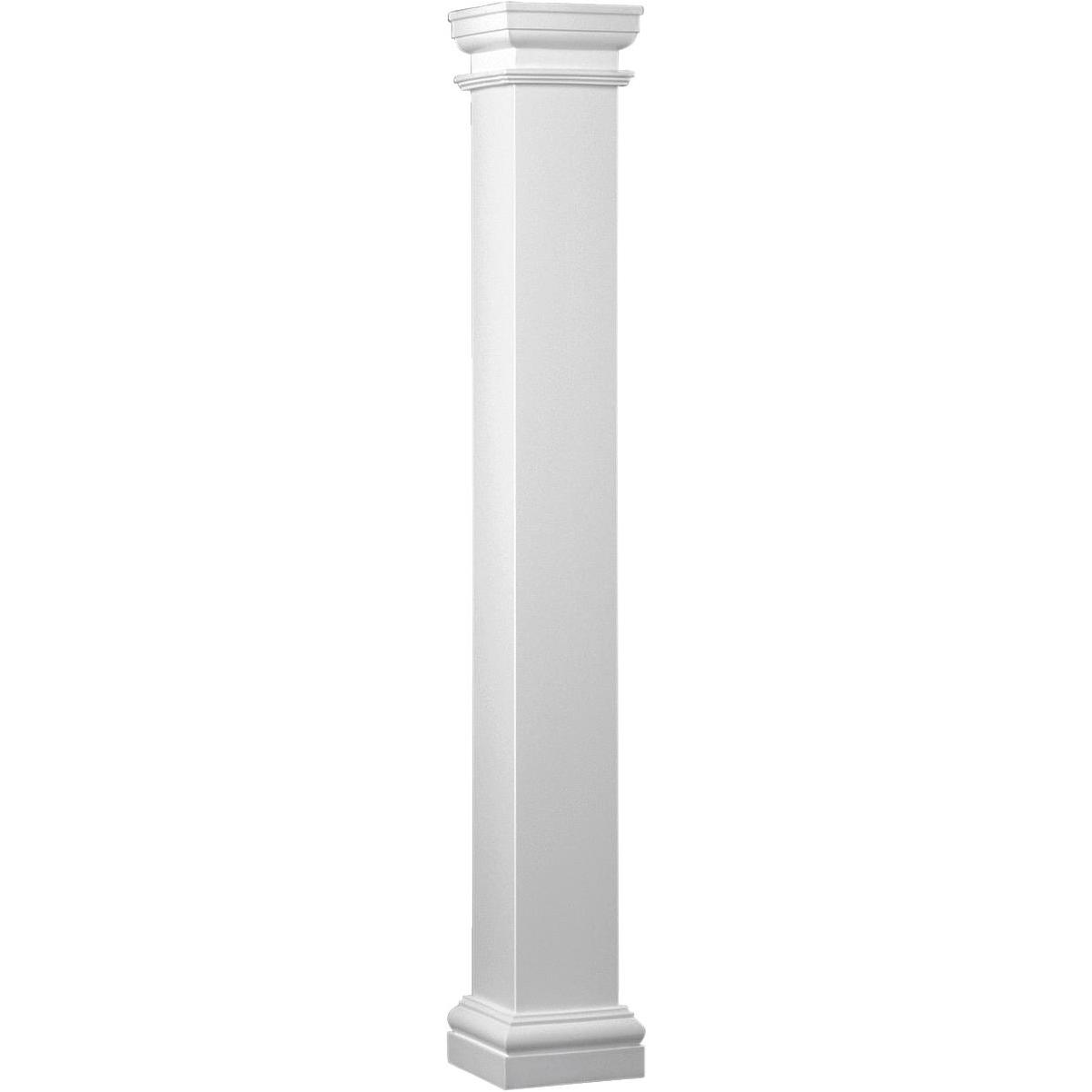 Crown Column Duralite 6 In. x 8 Ft. Smooth White Fiberglass Column ...