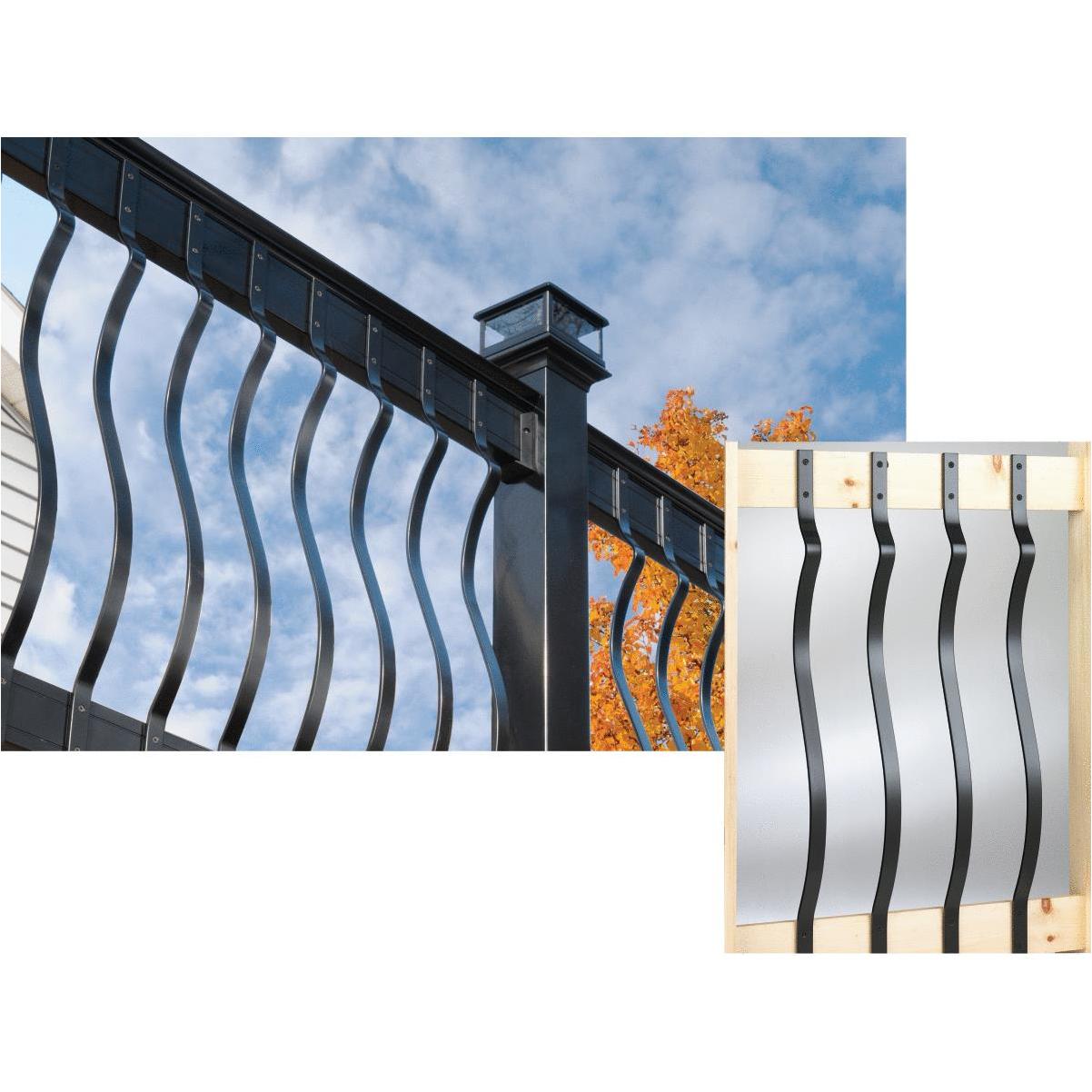 Deckorators 32-1/4 In. Black Aluminum Baroque Baluster (5-Pack ...