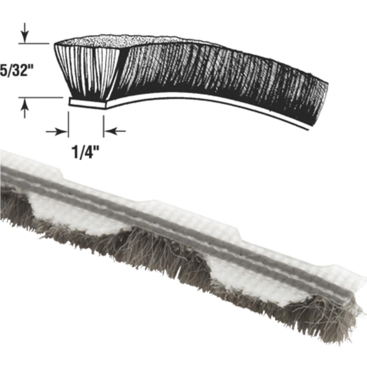 Prime Line PRIME-LINE 1/4" W x .160" H x 18' L Bag Gray Weatherstrip ...