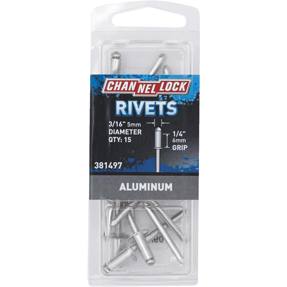 Channellock 3/16 In. Dia. x 1/4 In. Grip Aluminum POP Rivet (15-Pack ...