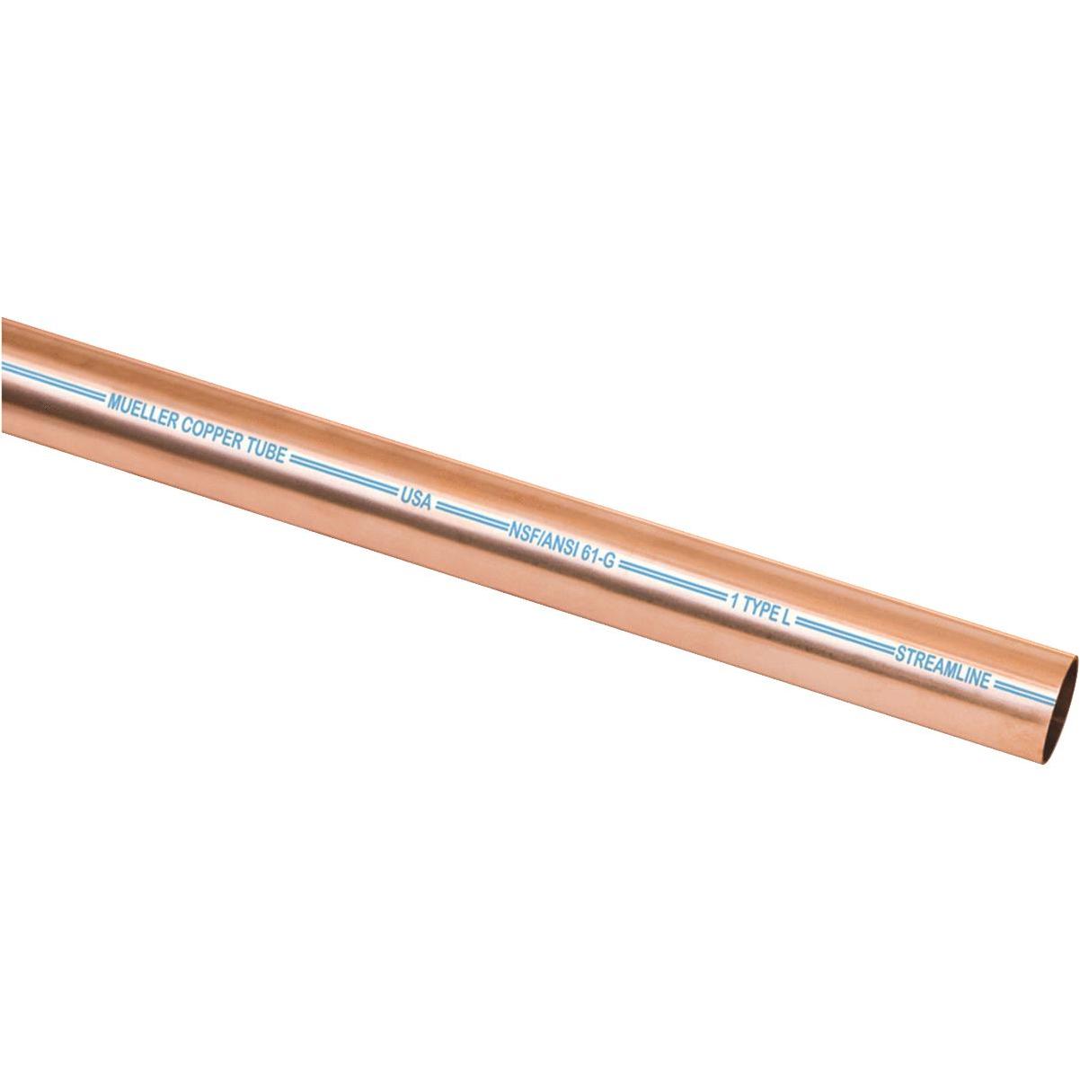 Mueller Streamline 1/2 In. ID x 10 Ft. Type L Copper Pipe | Hills Flat ...