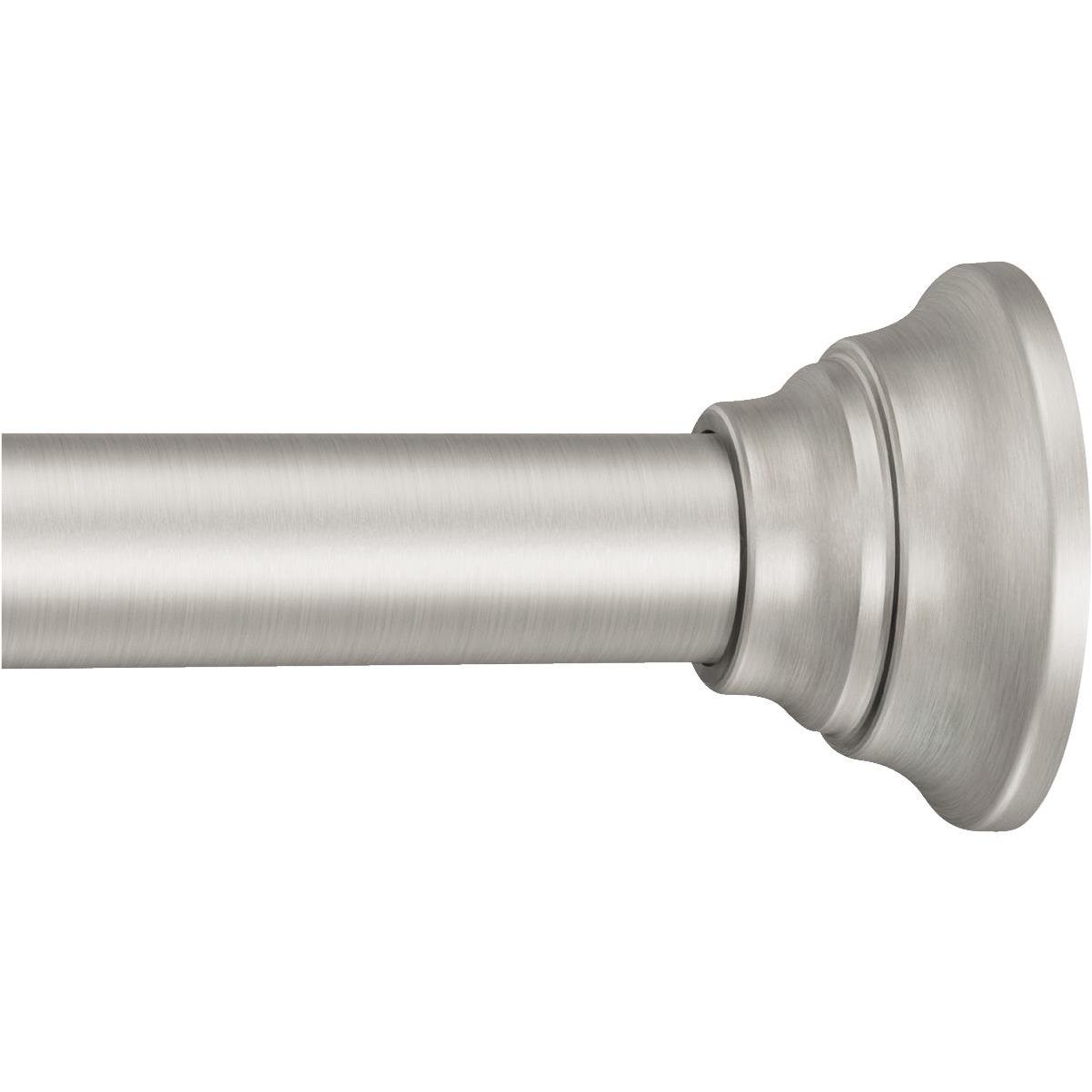 Moen 44 In. To 72 In. Straight Adjustable Tension Shower Rod, Brushed ...