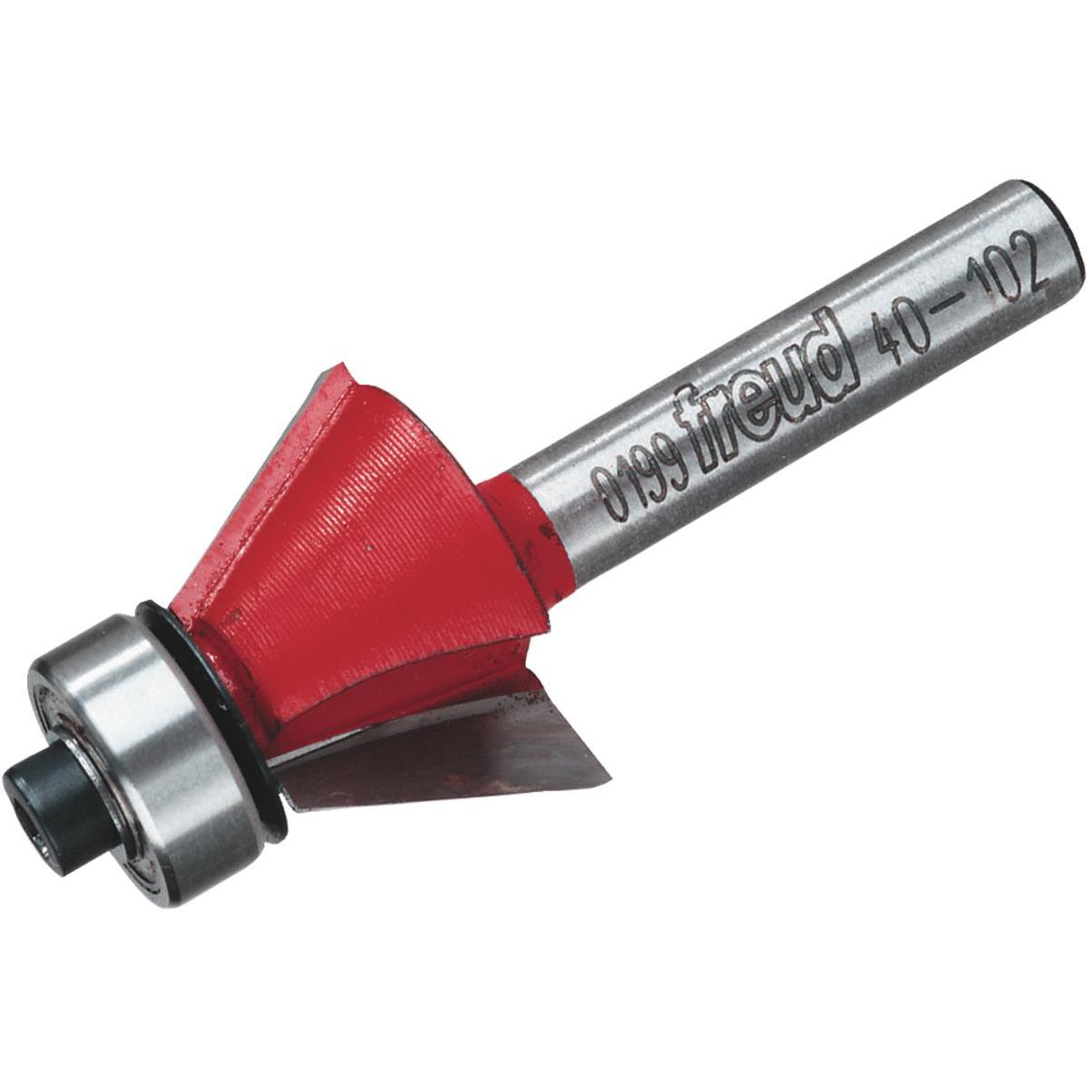 Freud Carbide 25D 1/4 In. Chamfer Bit with Bearing Pilot | Elitsac, Inc.