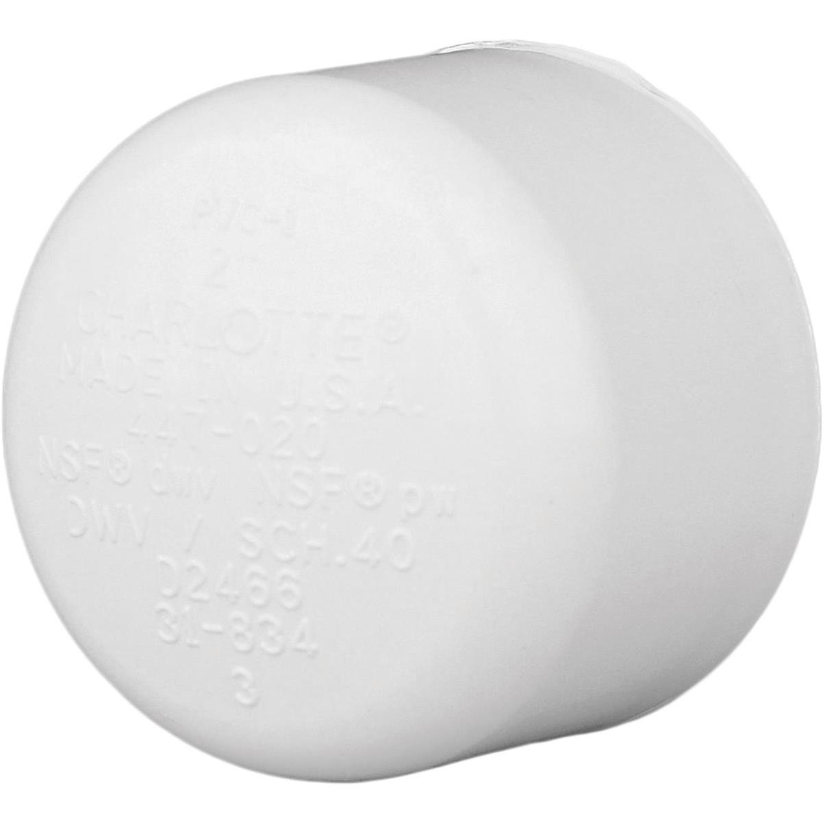 Charlotte Pipe 1-1/4 In. Schedule 40 Pressure Slip PVC Cap | Do It ...