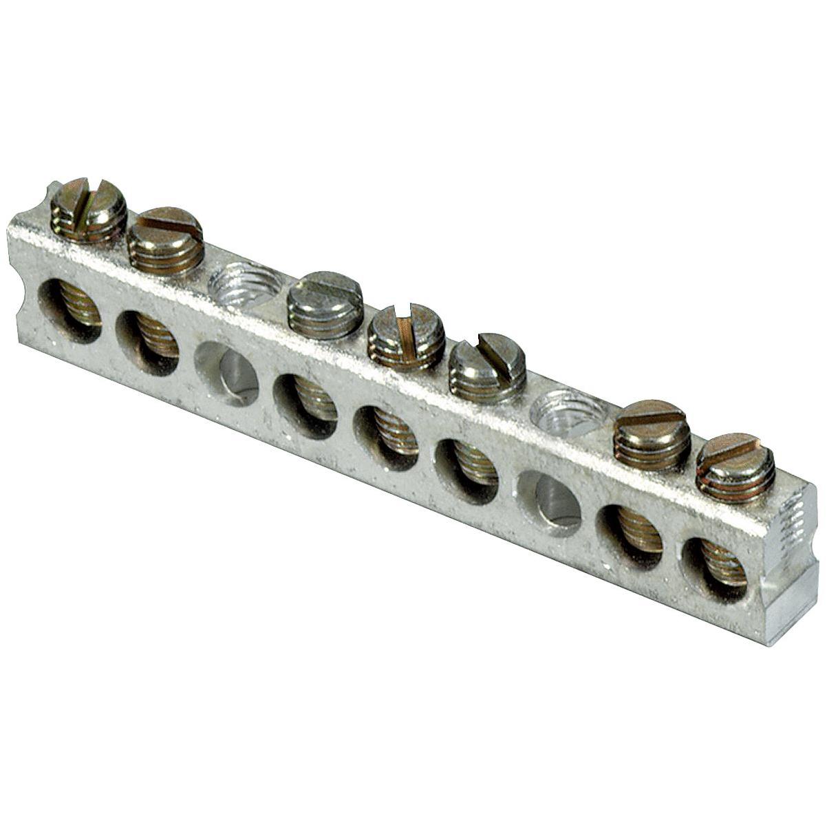 Square D 7-Terminal QO & Homeline Aluminum Ground Bar Kit | Elitsac, Inc.