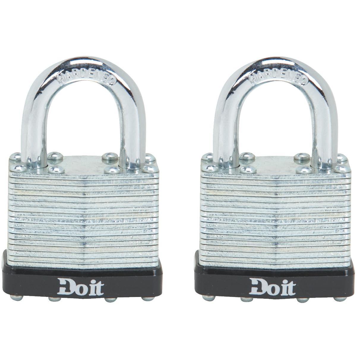 Do it 1-1/2 In. W. Laminated Steel Padlock (2-Pack) | Elitsac, Inc.