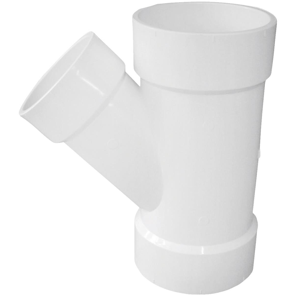 Charlotte Pipe 4 In. x 3 In. Schedule 40 DWV Reducing PVC Wye | Do It ...