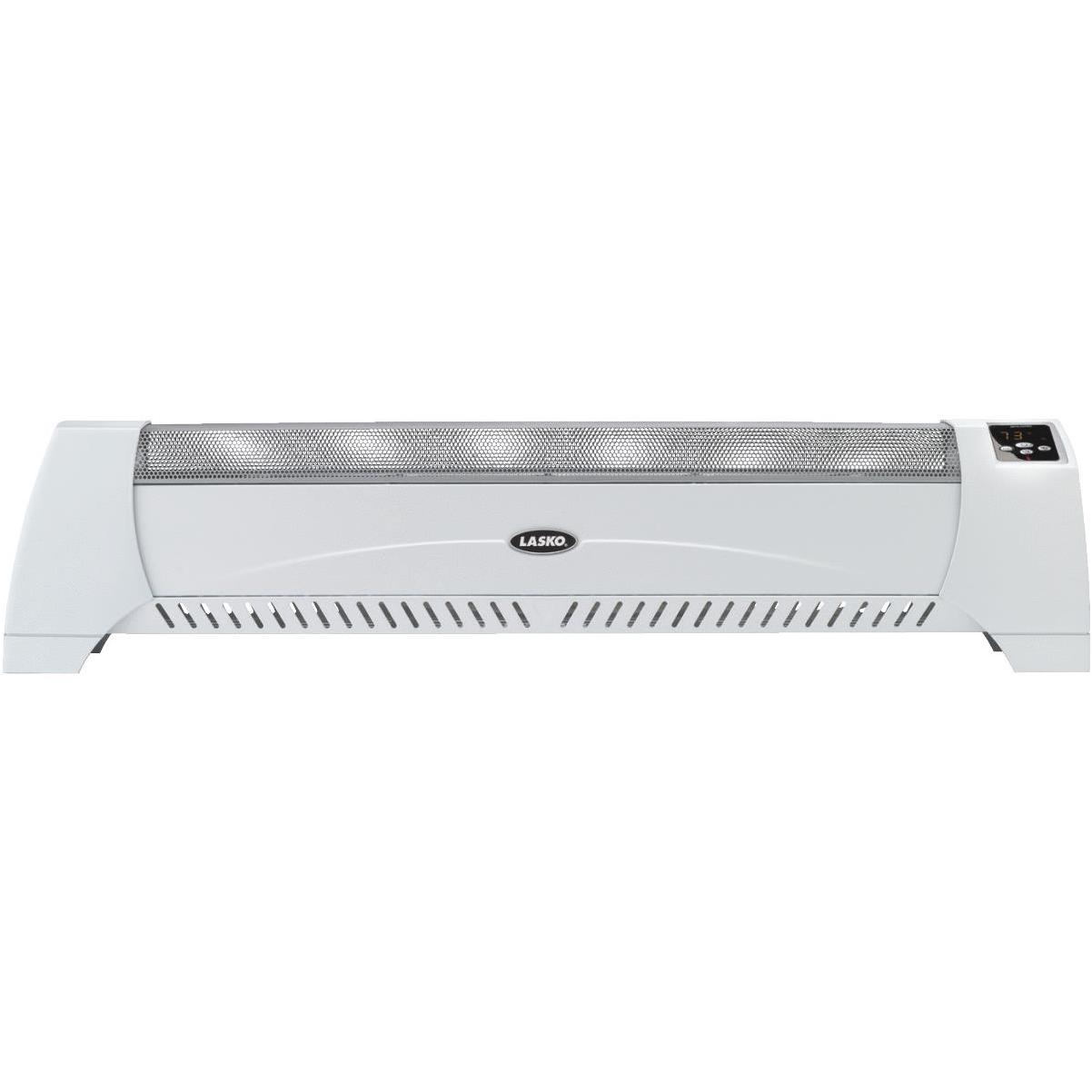 Lasko 39-3/4 In. 1500W 120V Portable Electric Baseboard Heater, Black ...