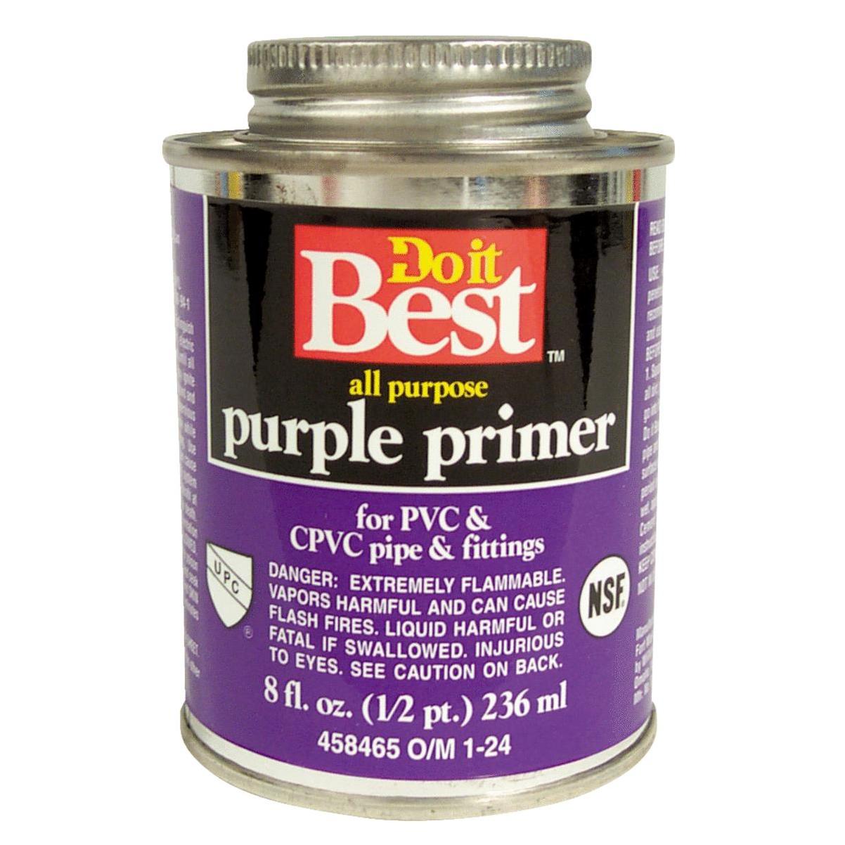 Do it Best 8 Oz. Purple Pipe and Fitting Primer for PVC/CPVC | Old ...