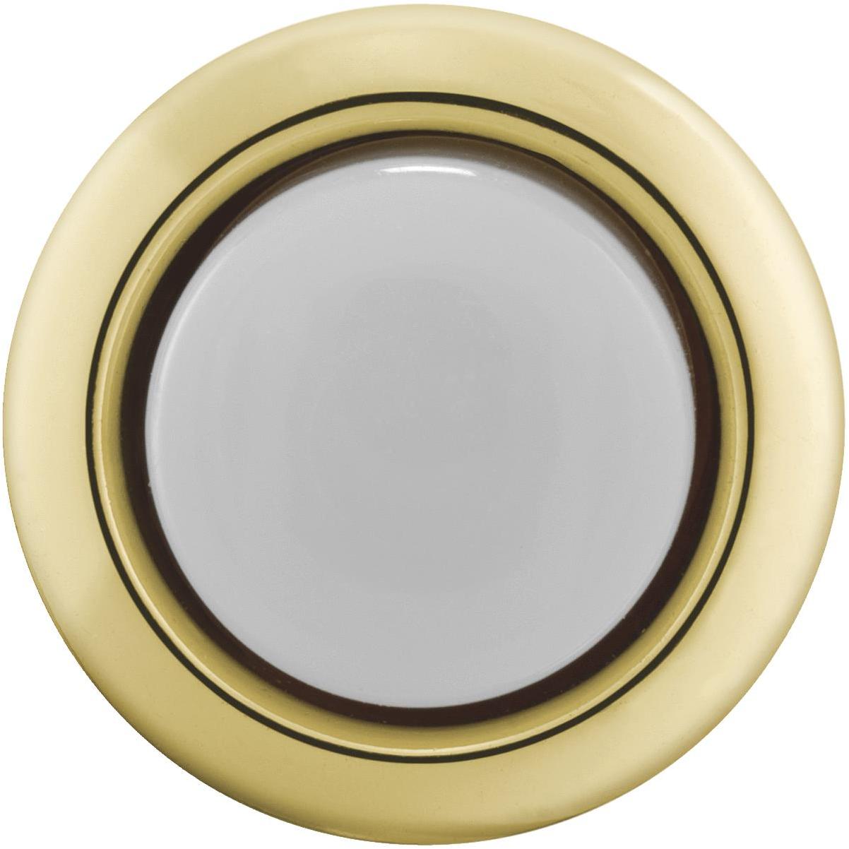 Heath Zenith Wired Gold Round LED Lighted Doorbell Push-Button ...