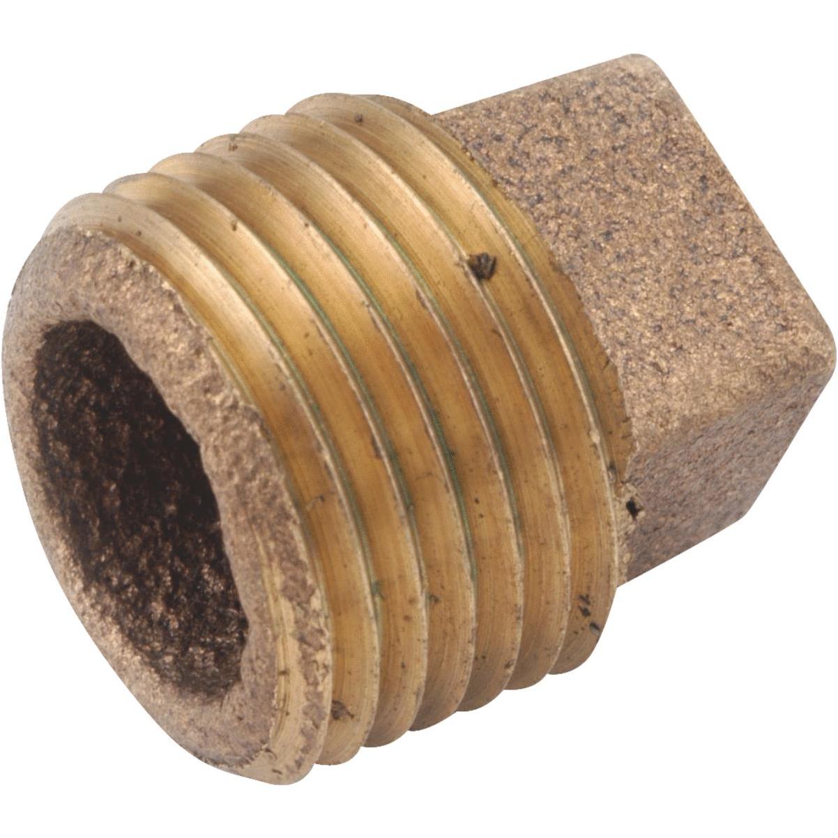 Anderson Metals 1 In. Red Brass Threaded Cored Pipe Plug | Elitsac, Inc.
