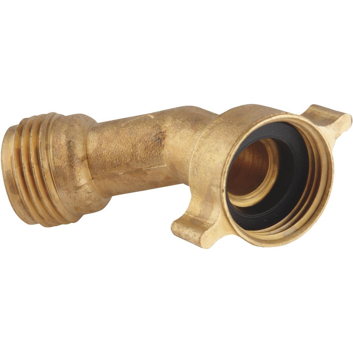 Camco Brass 45 deg RV Water Hose Elbow | Elitsac, Inc.