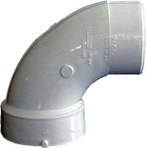 Charlotte Pipe 3 In. Schedule 40 90 Deg. DWV PVC Street Elbow (1/4 Bend ...