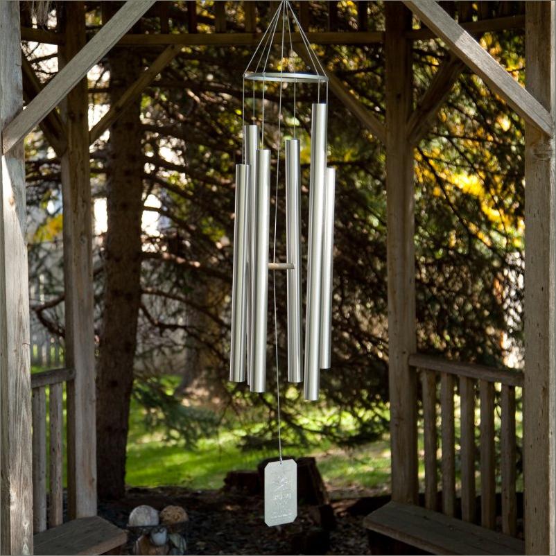 Grace Note Chimes Earthsong 54 in. Wind Chime with Optional ...